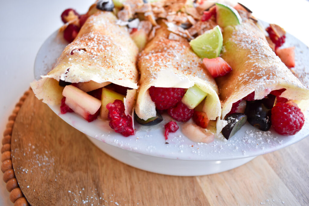 Gluten Free Fruit Salsa Crepes - Josie's Best